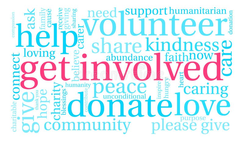 Get Involved Word CloudGet Involved Word Cloud Stock Illustration ...