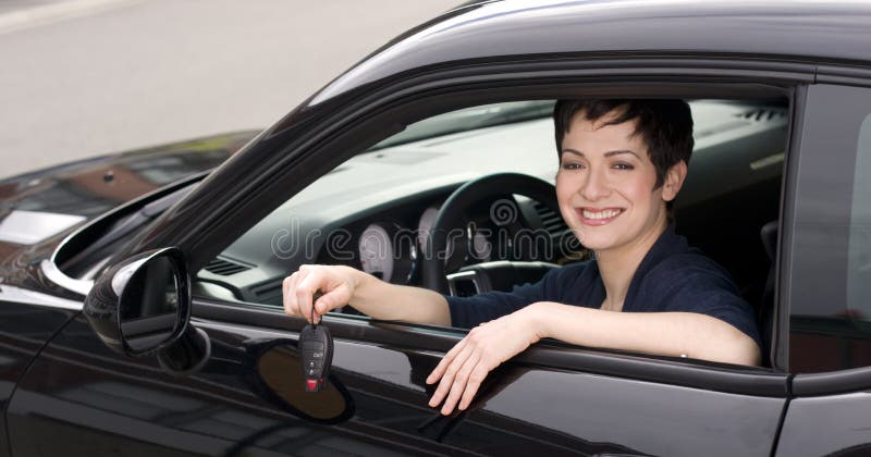 Get the Keys Driver Hands Over Electronic Car Key Stock Photo - Image ...