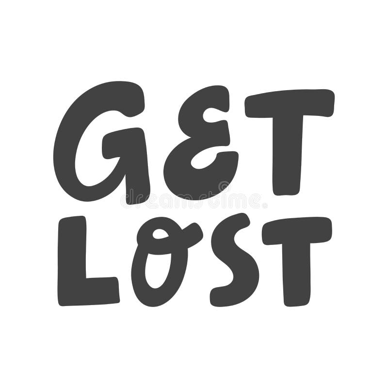 Lost Hand Drawn Vector Illustration In Cartoon Doodle Style Face ...