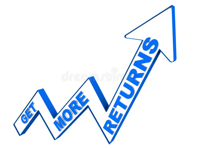 ROI Investment return stock illustration. Illustration of target - 26606219