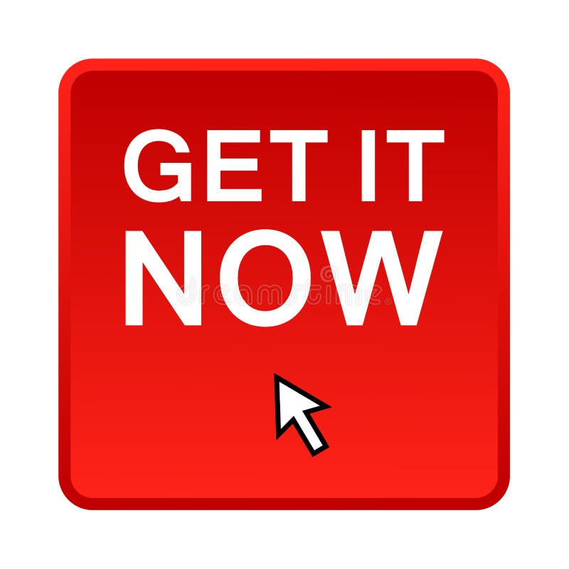 Get it now button stock vector. Illustration of glossy - 190057797