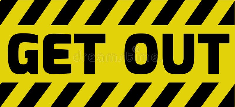 Get out sign stock vector. Illustration of black, access - 83096110