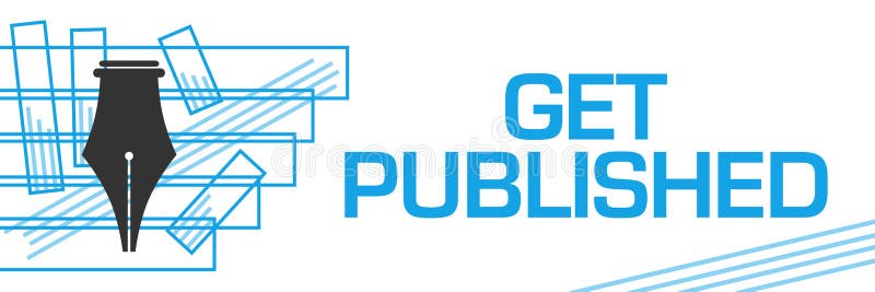 Get Published Blue Strokes Symbol Horizontal Stock Illustration ...