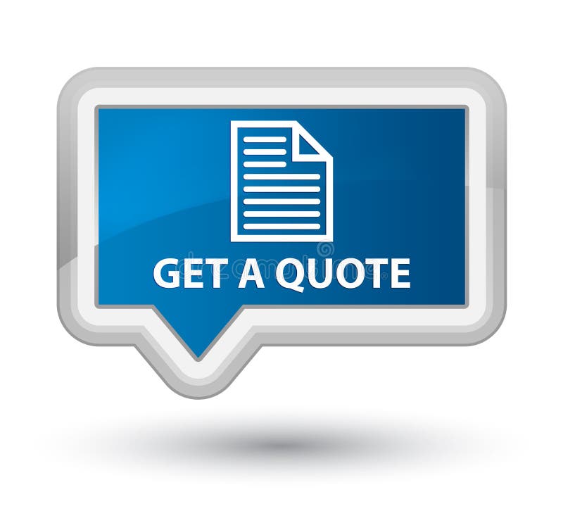 Get a Quote (page Icon) Prime Blue Banner Button Stock Illustration ...