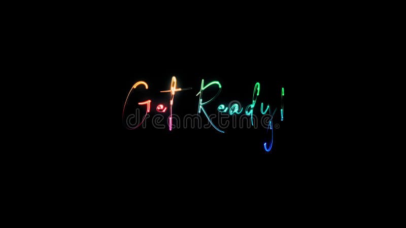 Get Ready Glow Colorful Neon Laser Text Animation Glitch Stock Video ... Get Ready Glow Colorful Neon Laser Text Animation Glitch Stock Video ...