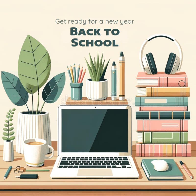 Get Ready for a New Year Back To School Illustration Stock Illustration ... Get Ready for a New Year Back To School Illustration Stock Illustration ...