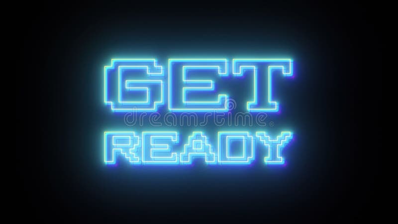 Get Ready text stock illustration. Illustration of flash - 303387424