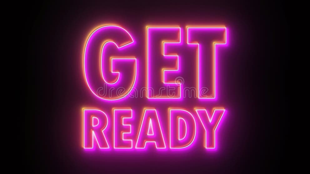 Get Ready text stock illustration. Illustration of background - 303387598
