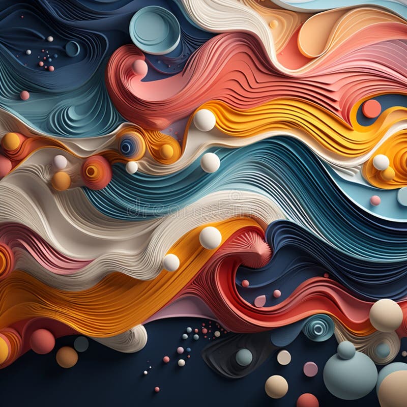 Astonishing Wallpaper Ribbon Reverie - Swirling, Wavy Ribbon Patterns ...