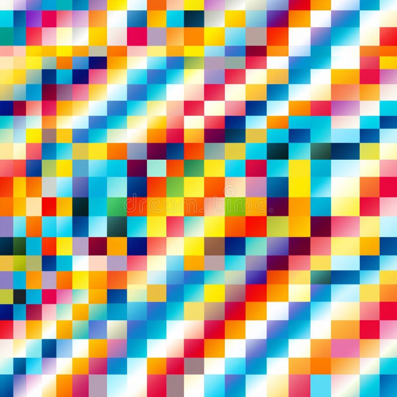Checkered Wallpaper Design with Vibrant Colors Stock Illustration ...