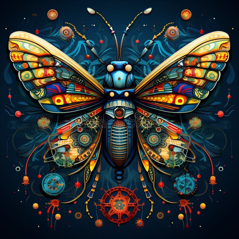 Reflecting the Unknown: a Kaleidoscope of Insect Eye Patterns Stock ...