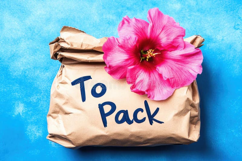Get Ready To Pack Bag with Pink Flower, and Start a New Journey Idea ...