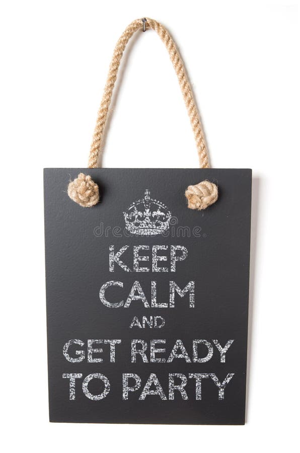 Get ready to party stock photo. Image of blackboard, ready - 36583632