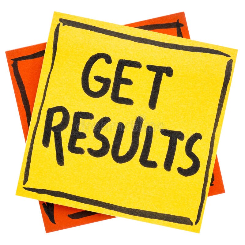 Get results reminder note stock image. Image of note - 96563931
