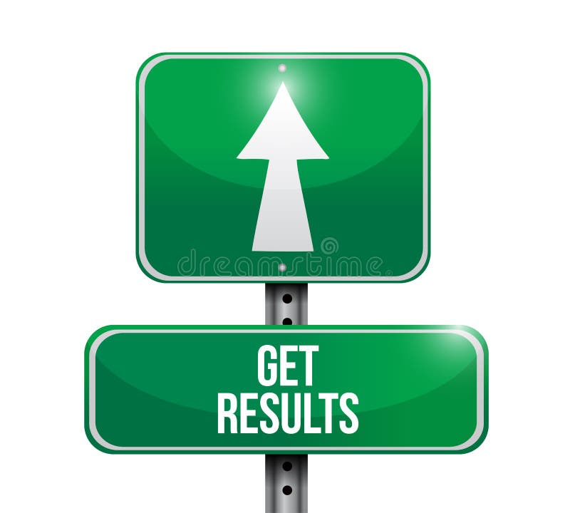 Get Results Sign Illustration Design Stock Illustration - Illustration ...