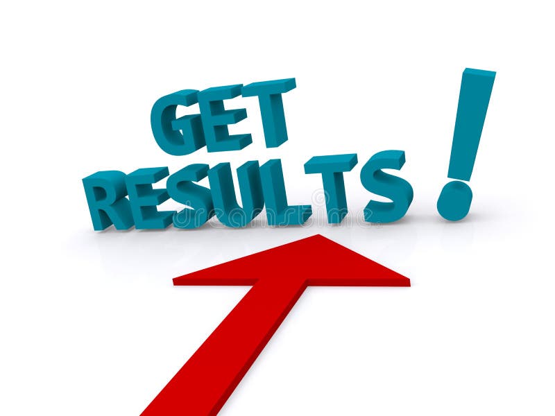 Get results! stock illustration. Illustration of blue - 61688905