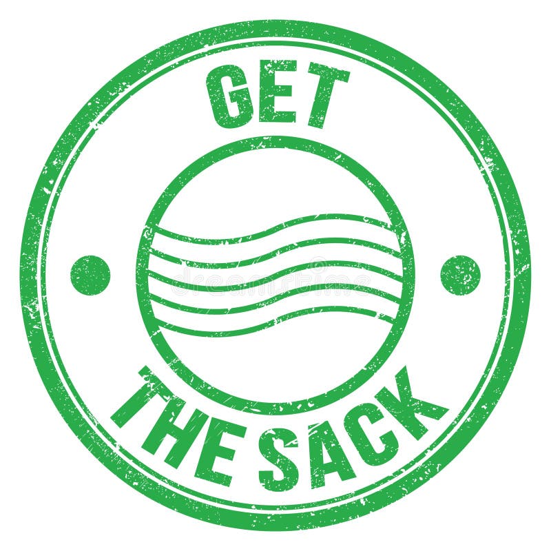GET the SACK Text Written on Green-black Rectangle Stamp Stock ...