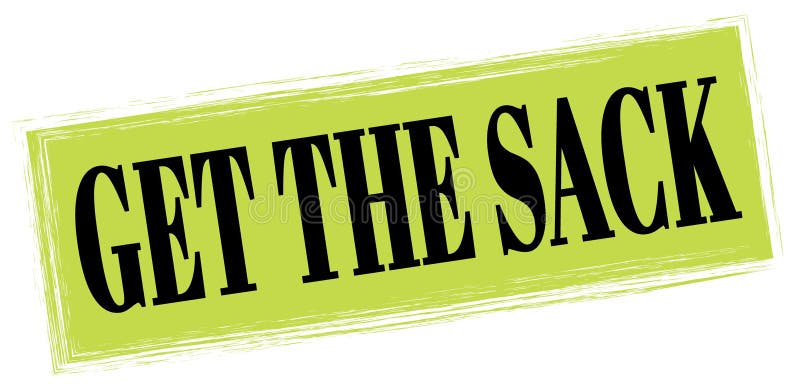 GET the SACK Text Written on Green-black Rectangle Stamp Stock ...