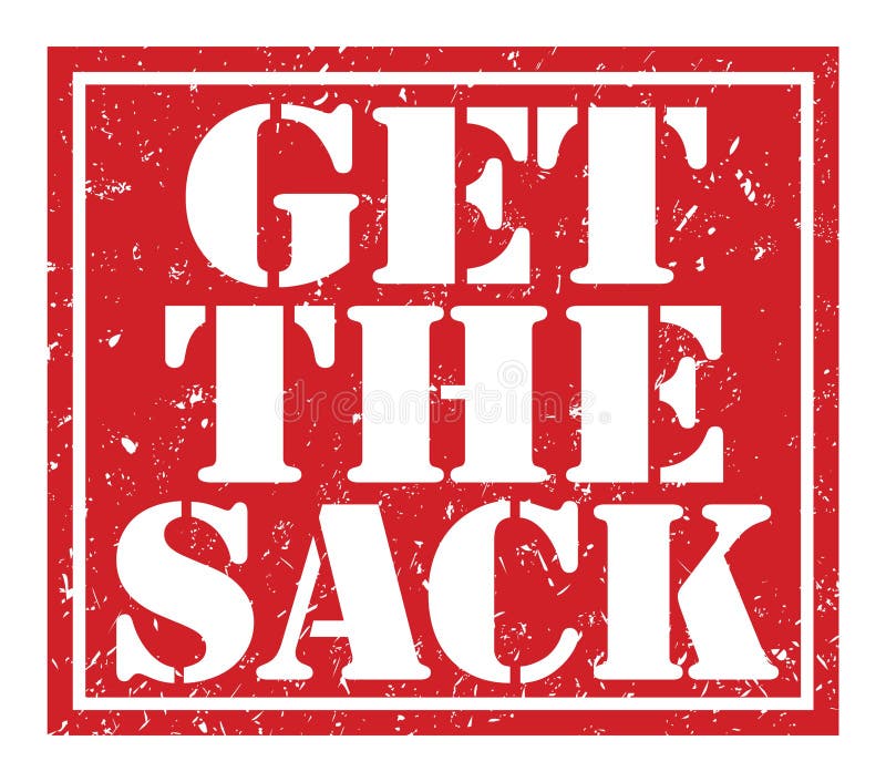 GET the SACK Text Written on Green-black Rectangle Stamp Stock ...