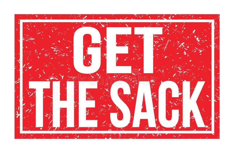 GET the SACK Text Written on Green-black Rectangle Stamp Stock ...