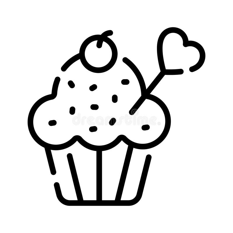 Cupcake Outline Stock Illustrations – 21,231 Cupcake Outline Stock ...