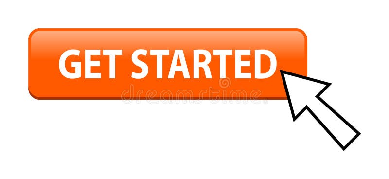 Get started button stock vector. Illustration of element - 199850616