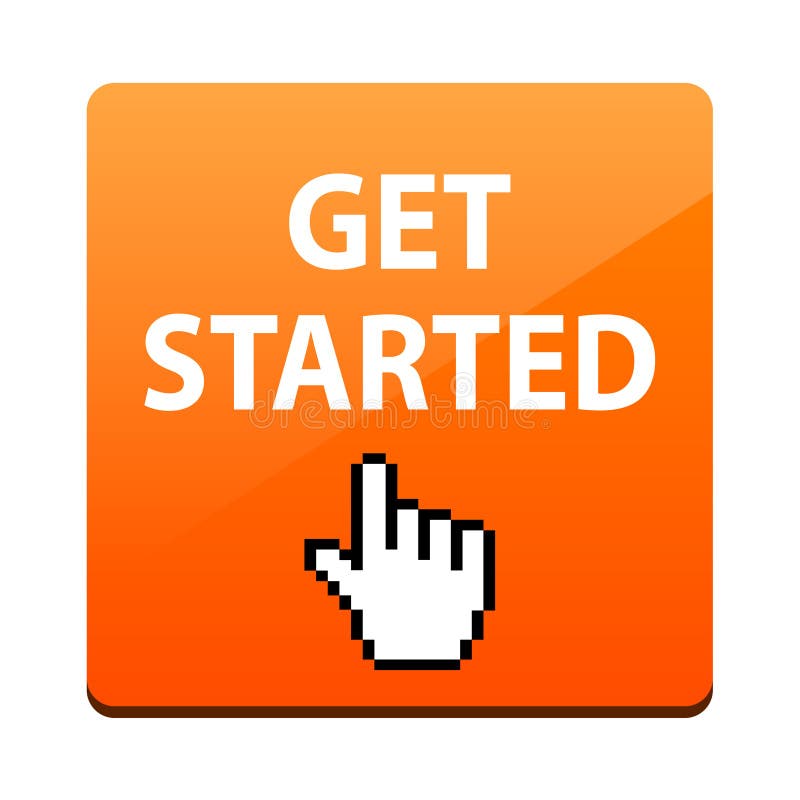 Get Started Illustration Buttons Orange Stock Illustrations – 51 Get Started Illustration ...