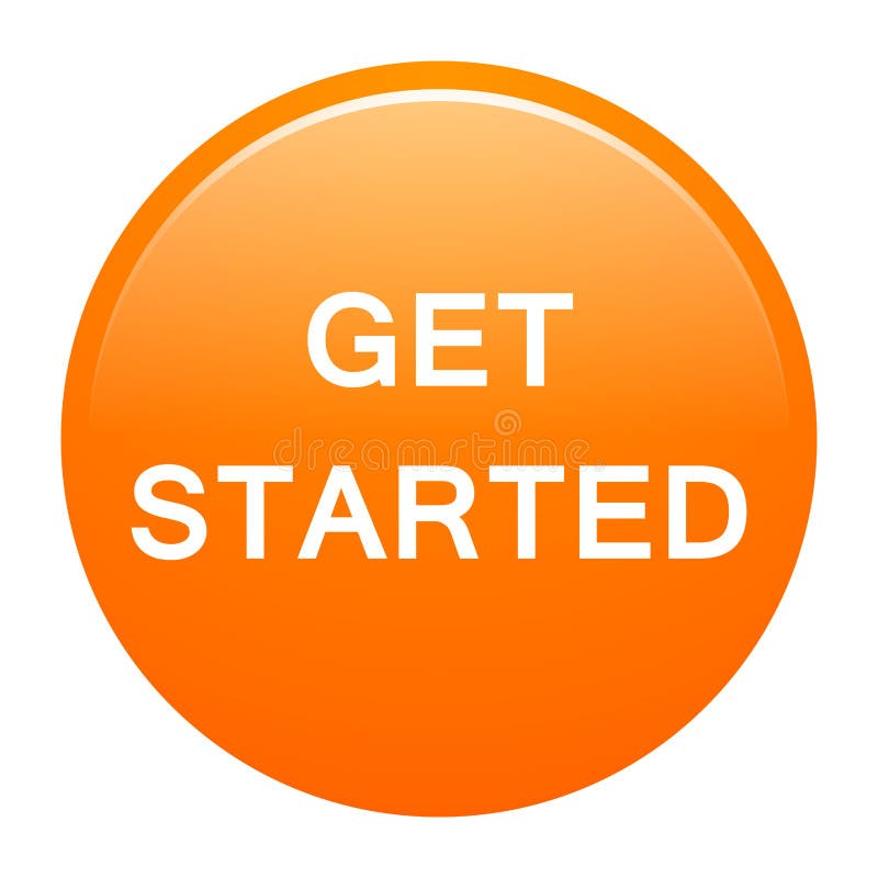 Get started button stock vector. Illustration of icons - 119975540