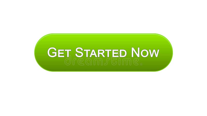 Get Started Now Web Interface Button Green Color, Business Strategy ...