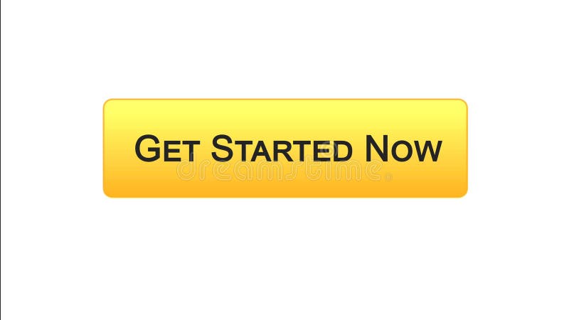 Get Started Now Web Interface Button Orange Color, Business Strategy ...