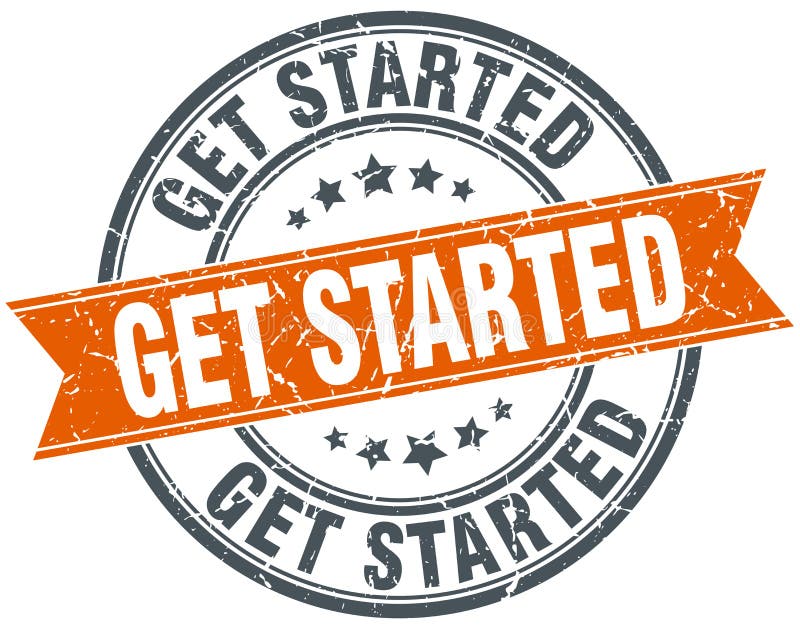 Get started stamp stock vector. Illustration of banner - 120395196