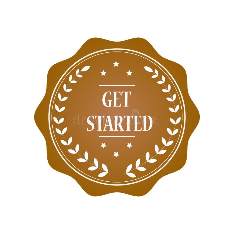 Get Started Stamp Illustration Stock Vector - Illustration of seal ...