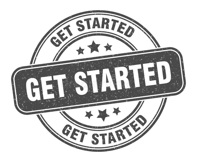 Get started stamp stock vector. Illustration of stamp - 125006895