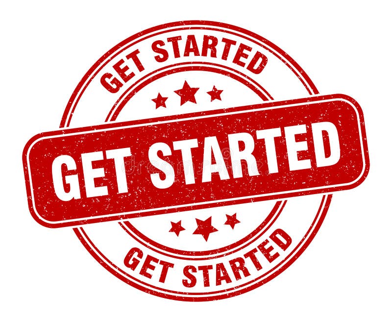 Get started stamp stock vector. Illustration of stamp - 125006895