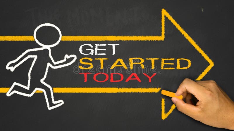 Get started today stock image. Image of moving, success - 46566959