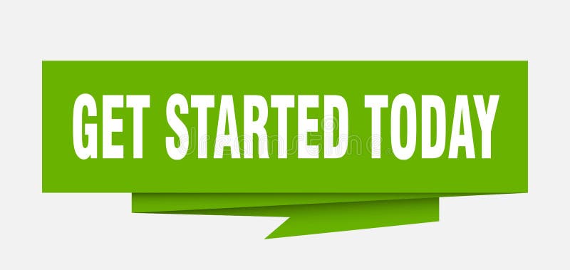 Get started today stock vector. Illustration of template - 124314399