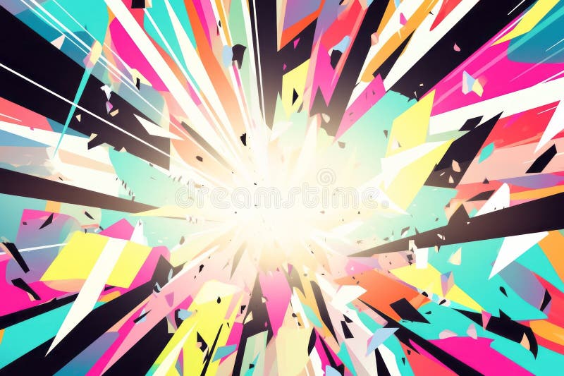 Vibrant Pop Art Background with Abstract Patterns, Generative AI Stock ...