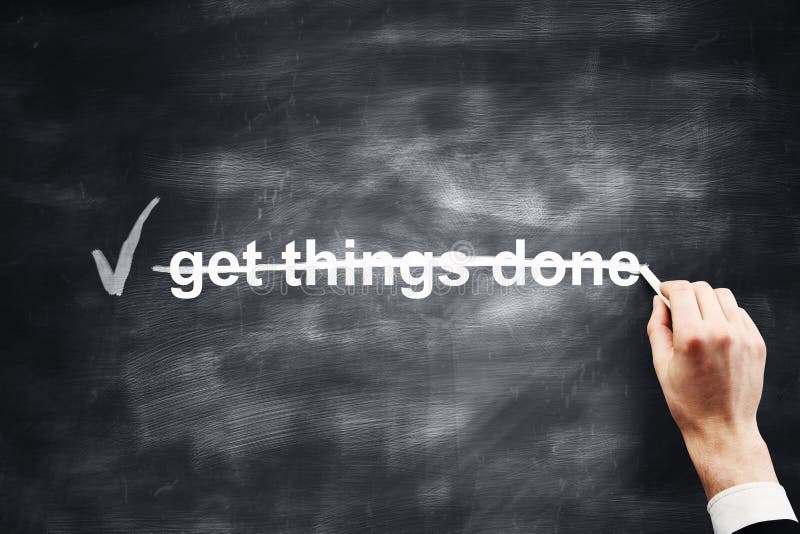 GET THINGS DONE Text on Notebook on the Diary,business Stock Image ...