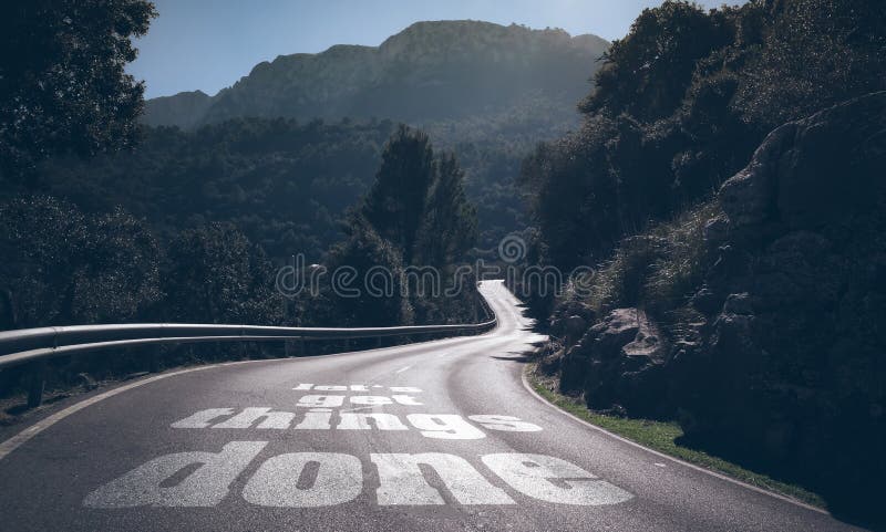 GET THINGS DONE Text on Notebook on the Diary,business Stock Image ...