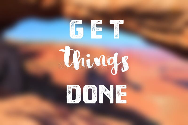 GET THINGS DONE Text on Notebook on the Diary,business Stock Image ...