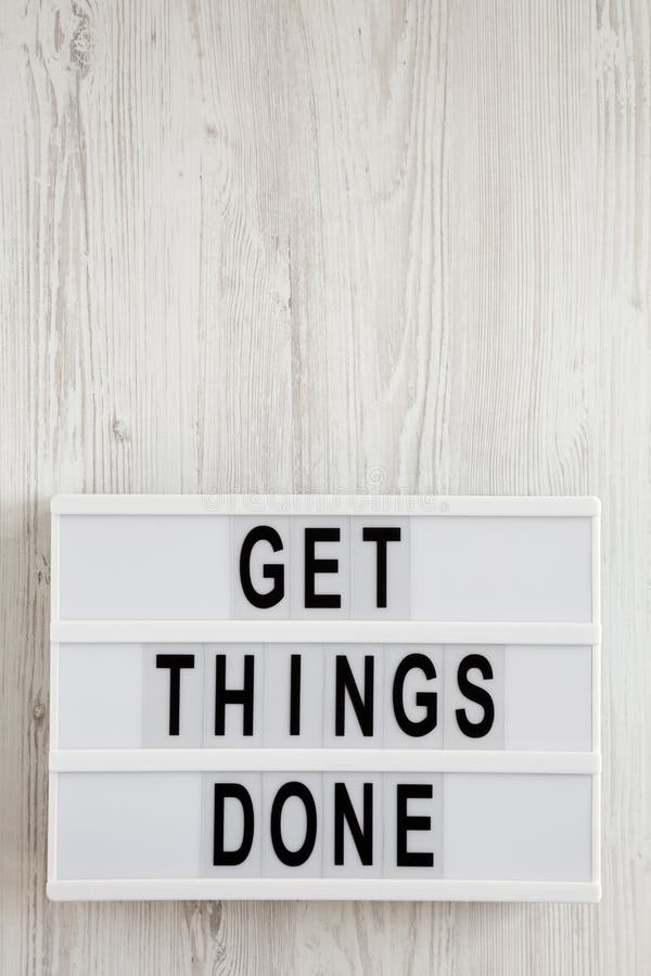 GET THINGS DONE Text on Notebook on the Diary,business Stock Image ...