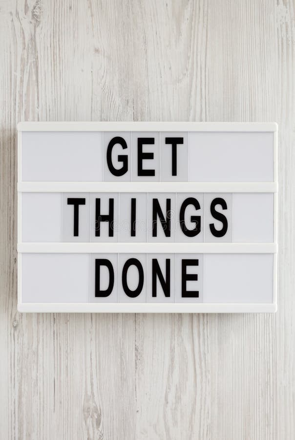 GET THINGS DONE Text on Notebook on the Diary,business Stock Image ...