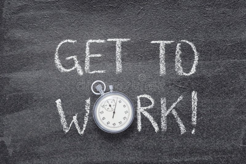 Get to work watch stock image. Image of stopwatch, handwritten - 185041867