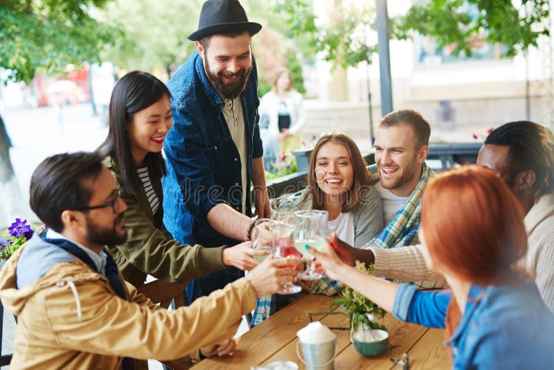 Get-together of friends stock photo. Image of young, women - 76564368