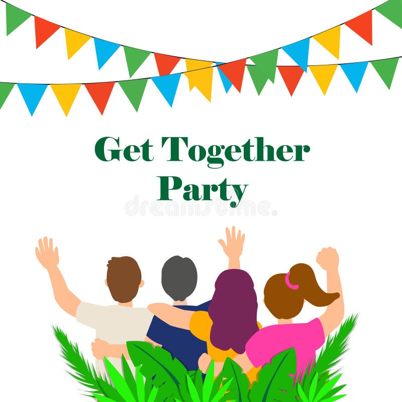 Get Together Party Invitation Card Design Stock Illustration ... Get Together Party Invitation Card Design Stock Illustration ...