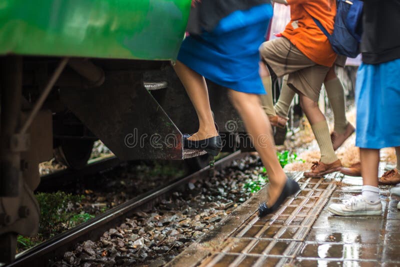 Get on the train. stock photo. Image of asia, asian - 107678186
