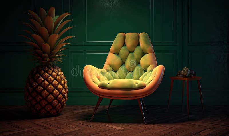 Get Tropical Vibes with this Unique Ananas Armchair Design Creating ...