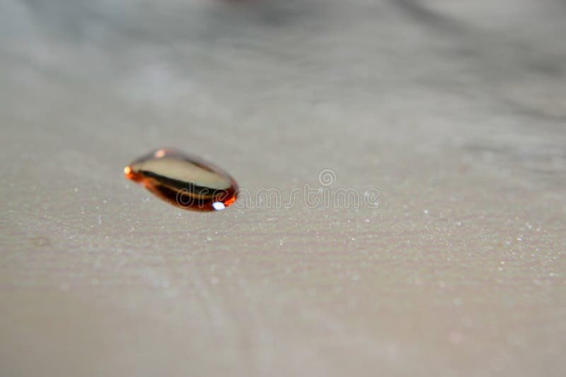 Water Droplets Metallic Surface Fluid Movement Close Up Stock Photos ...