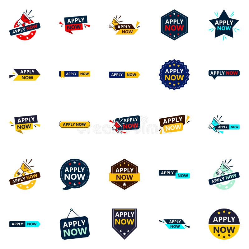 Get Your Customers Excited To Apply with Our Pack of 25 Apply Now ...