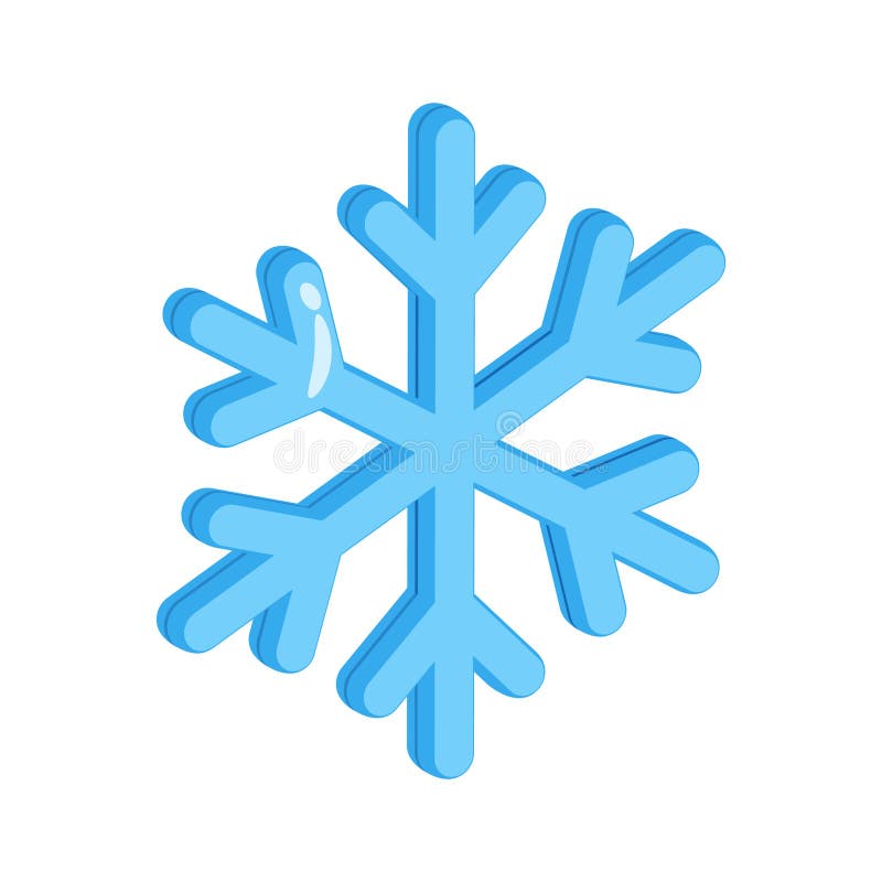 Get Your Hands on this Amazing 3d Icon of Snowflake Stock Vector ...